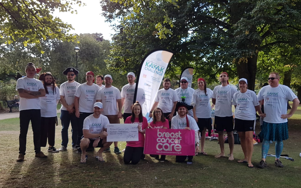 Alliance employees raise £13k for cancer charity with kayak challenge